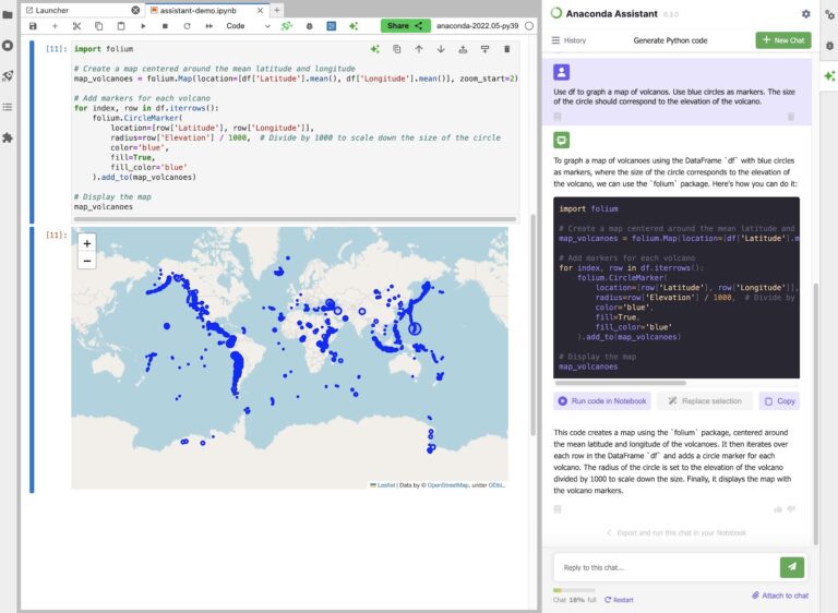 Generative AI in Cloud Notebooks: Anaconda Assistant | Anaconda