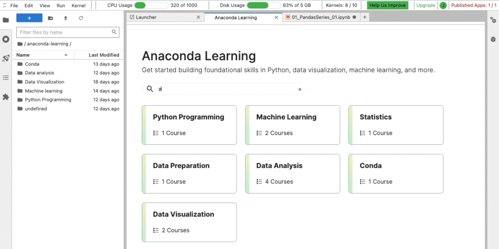 Anaconda Learning: Turbocharge your Python Journey in Anaconda ...
